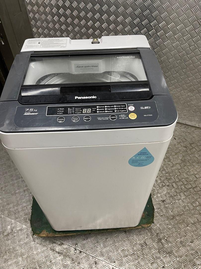 7.5kg Panasonic washing machine / washer, TV & Home Appliances, Washing ...