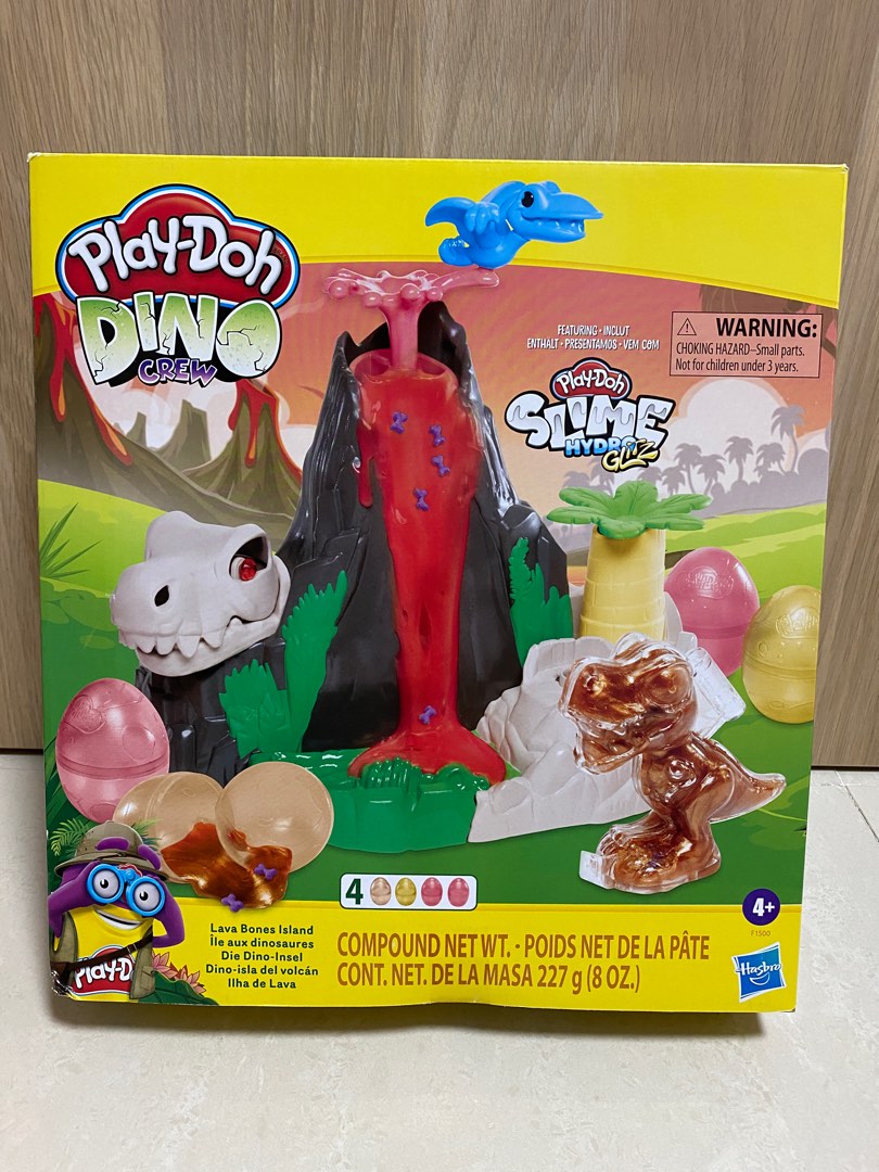 ⭐️全新⭐️ PLAY-DOH 培樂多 Slime Dino Crew Lava Bones Island 泥膠, 興趣及遊戲, 玩具 & 遊戲類 - Carousell
