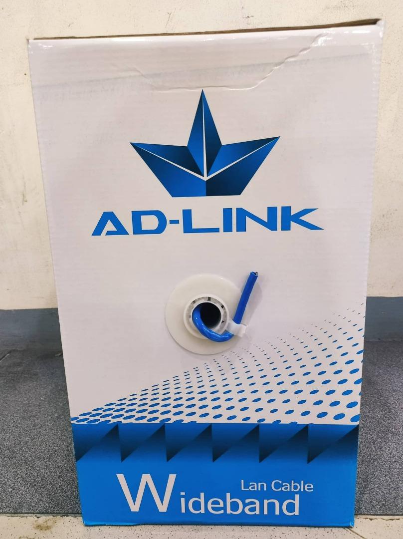 Ad-link Cat6e UTP Lan Cable CCA Blue 305M, Computers & Tech, Parts ...