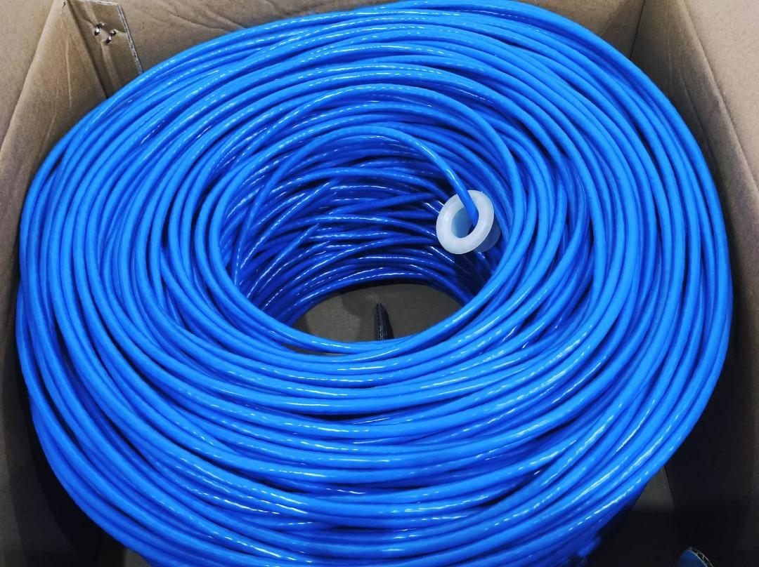 Ad-link Cat6e UTP Lan Cable CCA Blue 305M, Computers & Tech, Parts ...