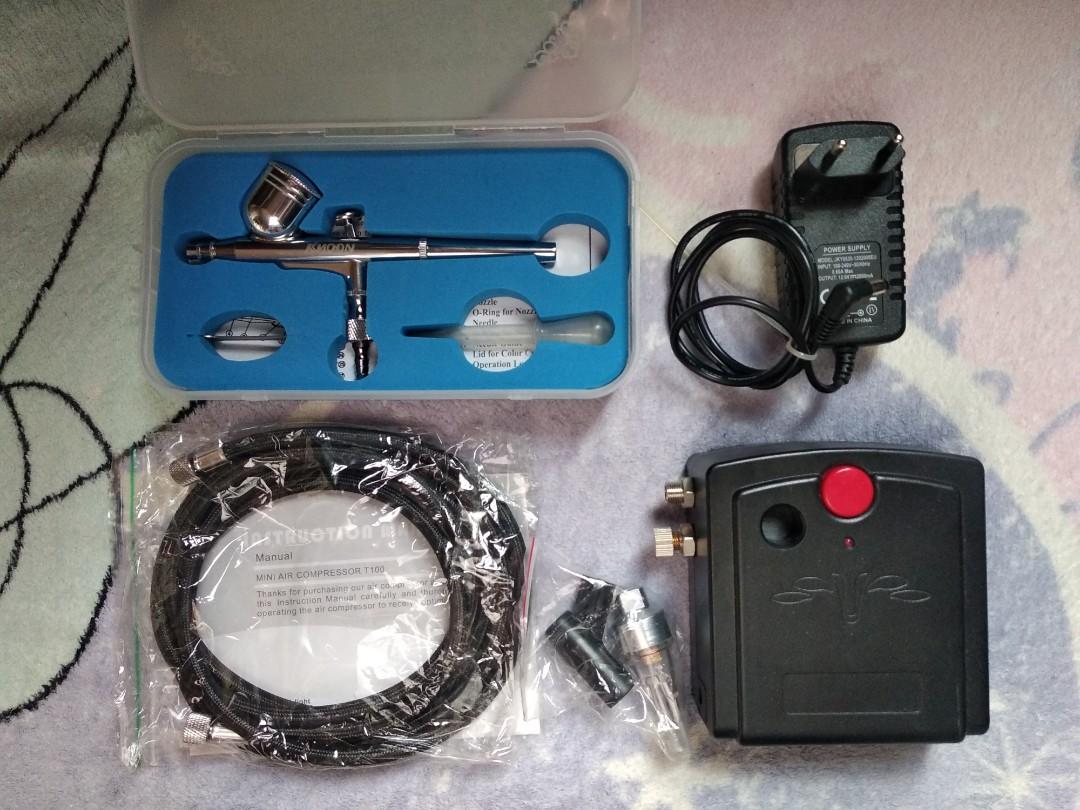 Airbrush air compressor complete set, Hobbies & Toys, Toys & Games on ...