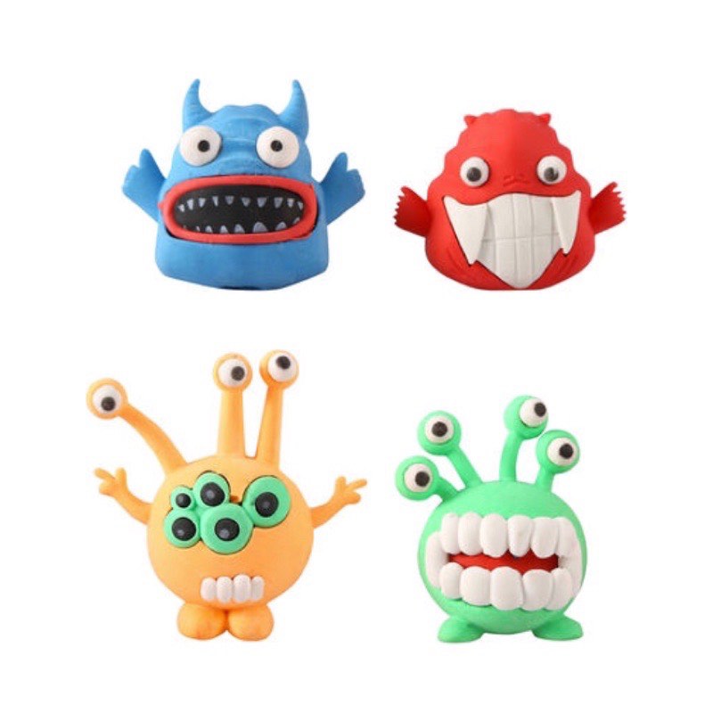 Anko 4 Pack Monster Erasers, Hobbies & Toys, Stationary & Craft ...