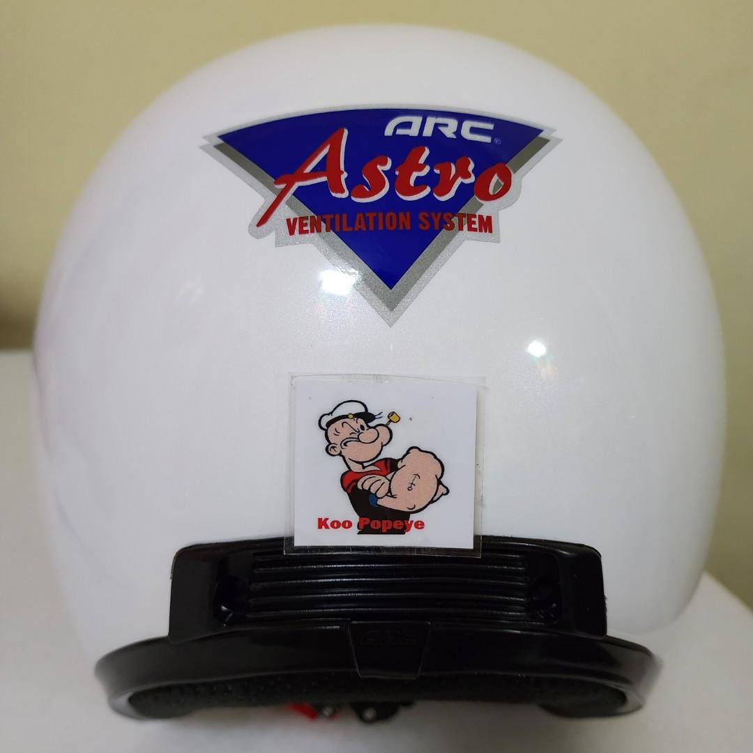ARC ASTRO HELMET WHITE COLOR, Motorcycles, Motorcycle Accessories on ...