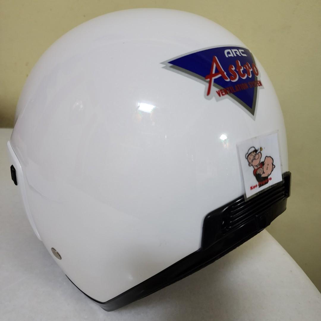 ARC ASTRO HELMET WHITE COLOR, Motorcycles, Motorcycle Accessories on ...