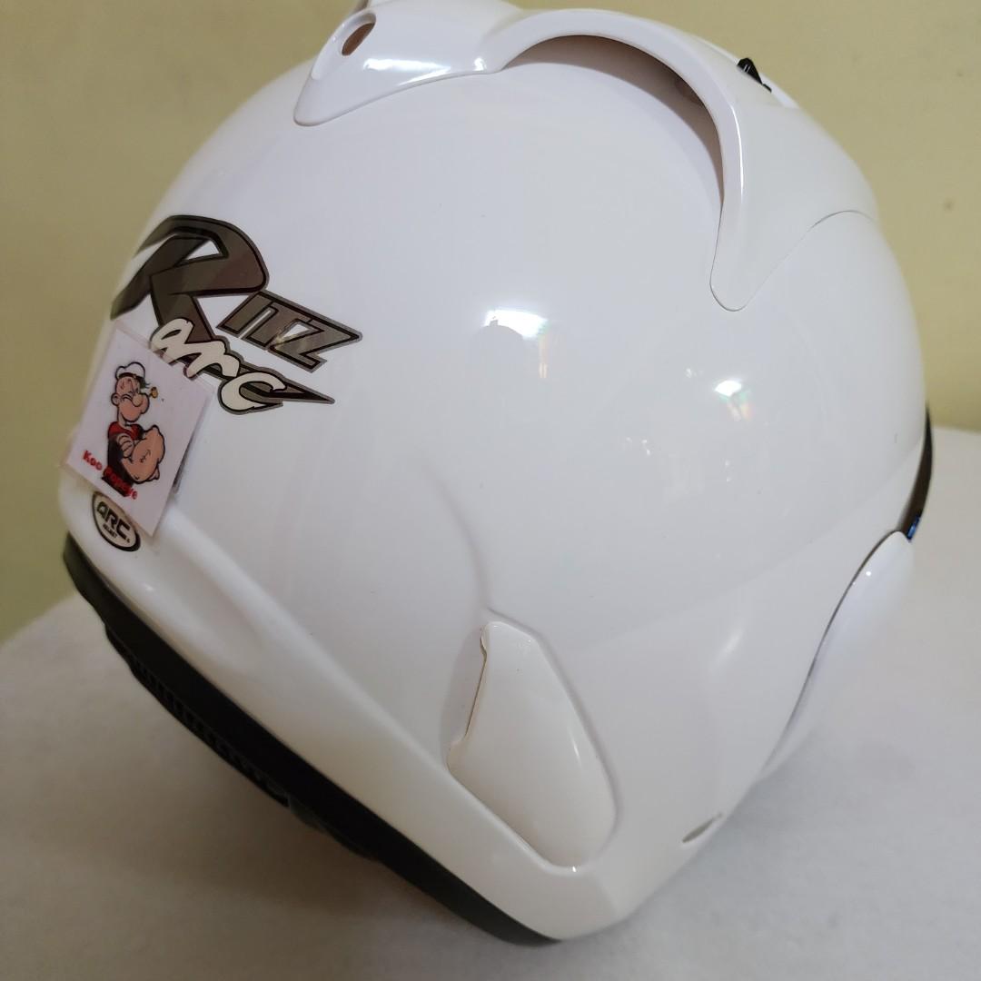 ARC RITZ HELMET WHITE COLOR, Motorcycles, Motorcycle Accessories on ...