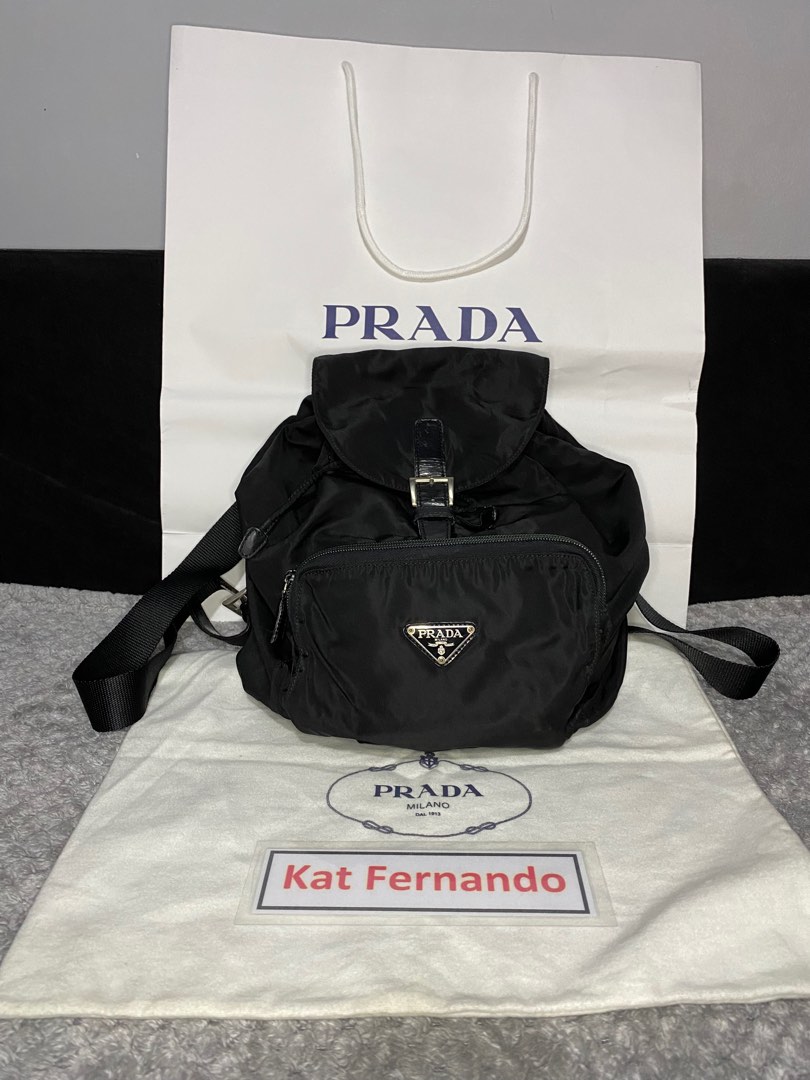 Authentic Prada Backpack, Luxury, Bags & Wallets on Carousell