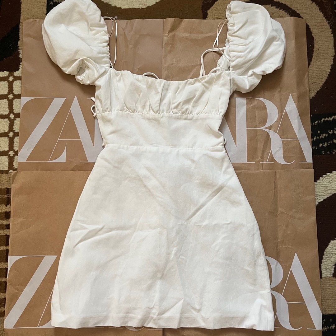 Authentic Zara Linen Dress, Women's Fashion, Dresses & Sets, Dresses on ...