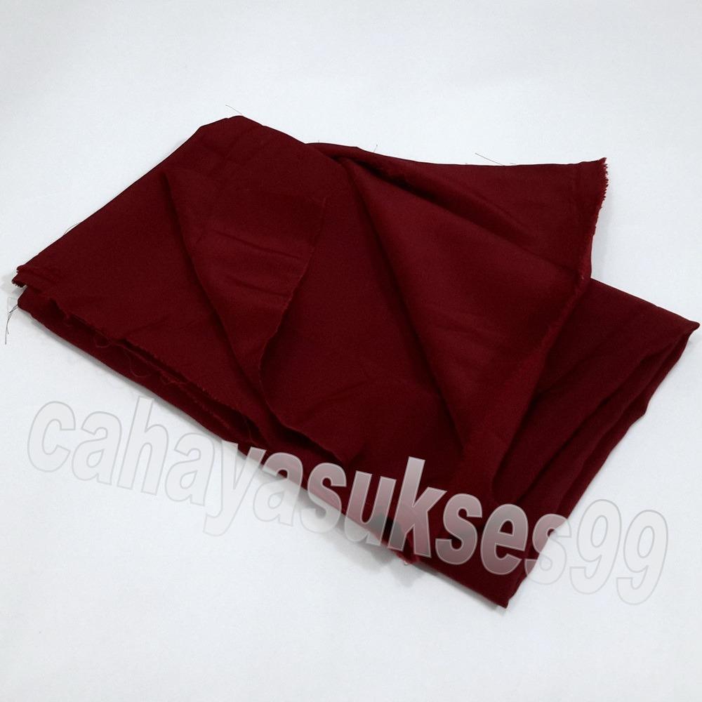 Bahan Kain Polyester Merah Tua 126cm x 120cm Kain Perca Craft No.200 ...