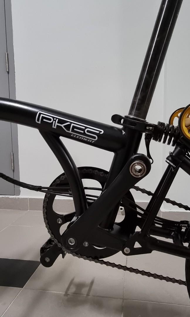 (Best Value and Condition) PIKES 6-Speed Foldie Bicycle - Black, Sports ...