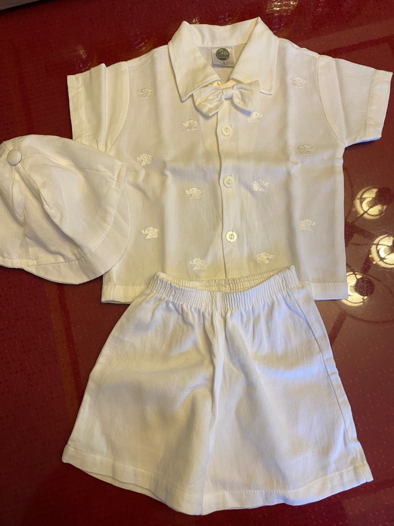 Binyag outfit for baby boy, Babies & Kids, Babies & Kids Fashion on ...