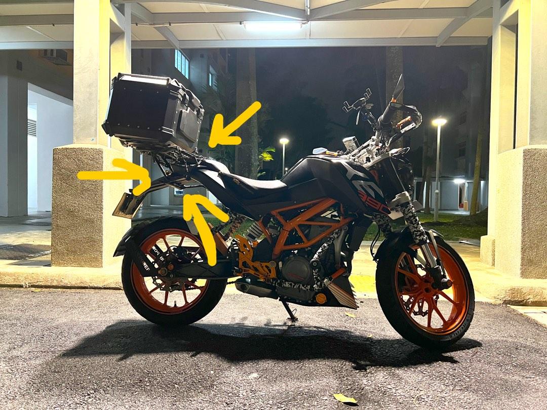 Bracket rack for KTM Duke 125 / 200 / 390 (older models), Motorcycles ...