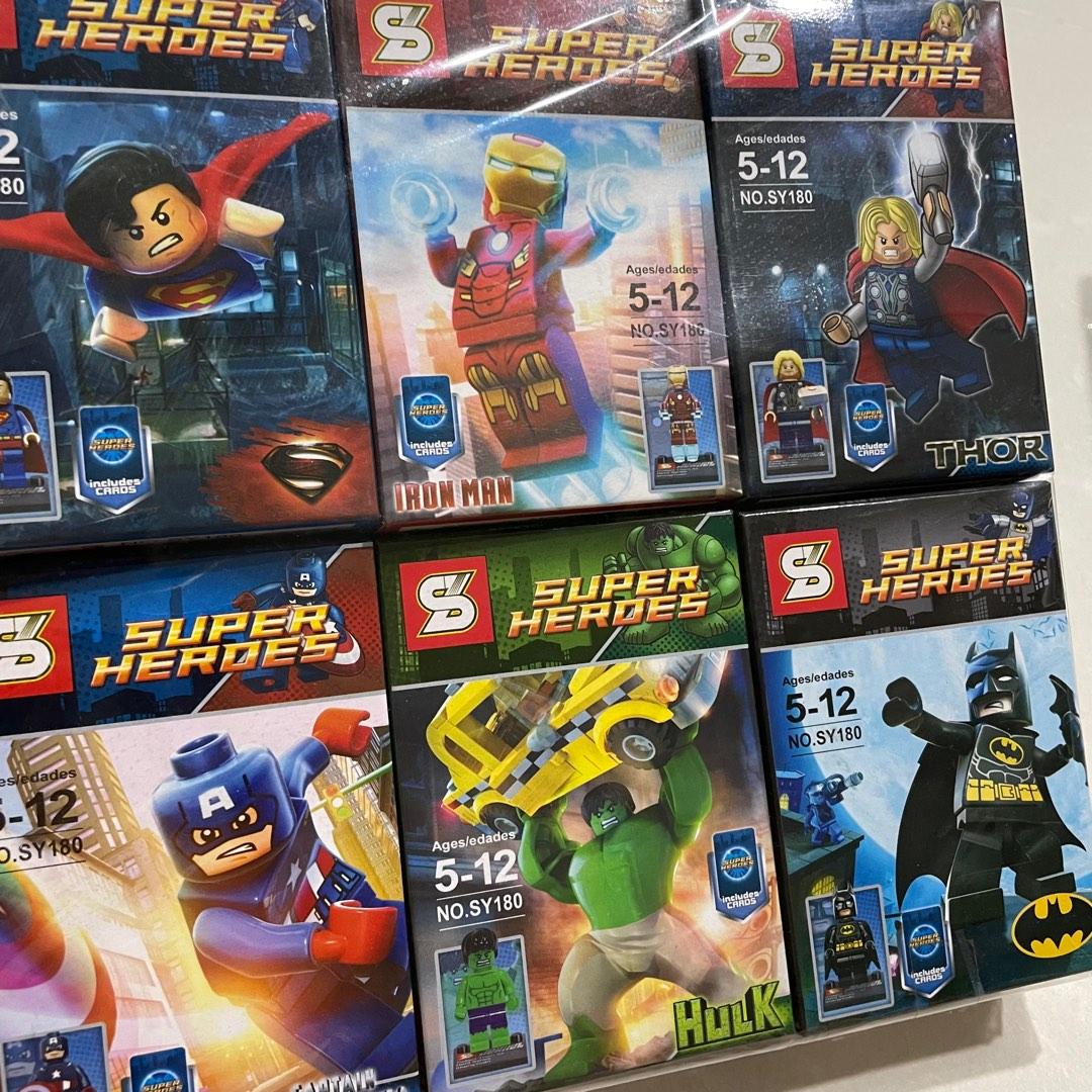 Brand new 8 x Superhero Lego characters set, Hobbies & Toys ...