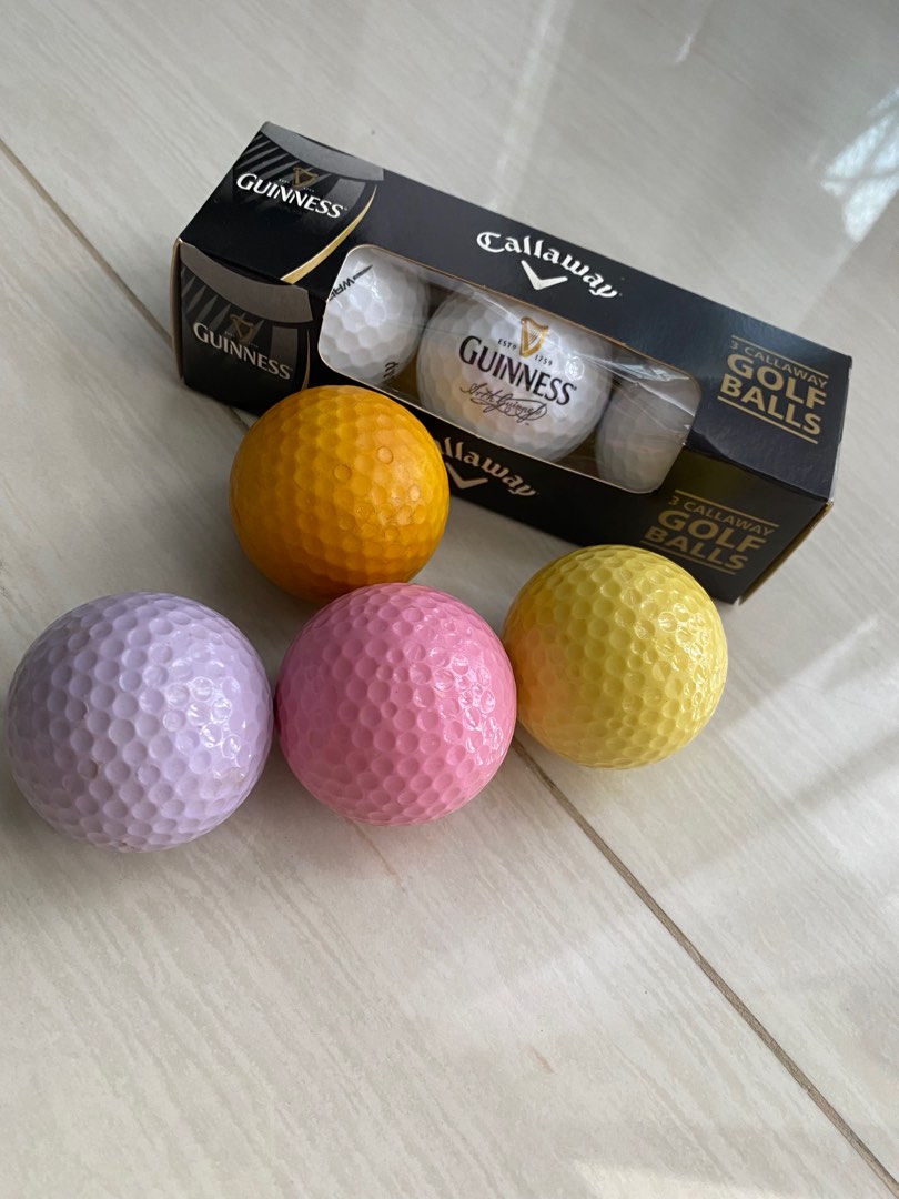 BRAND NEW LIMITED EDITION CALLAWAY GUINNESS golf ball x 3 in box [ free ...