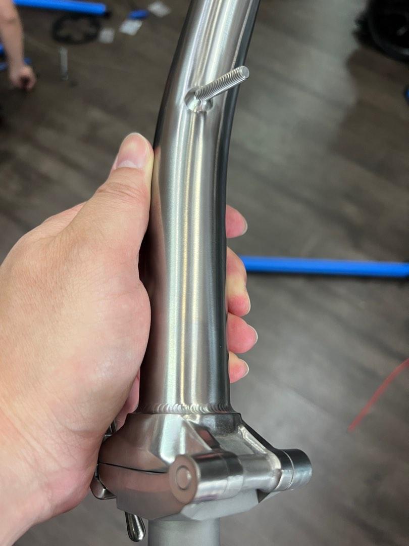 Brompton Titanium 2.0mm Trifold Frame Fork Triangle Rear Fork Parts, Sports Equipment, Bicycles ...