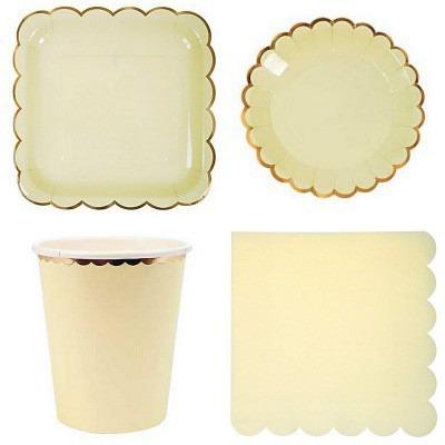 Candy color plates paper plate sets for birthday party wedding events ...