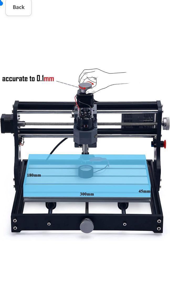 CNC3-3018 Pro Router Machine with 5.5W, Desk Top Mini CNC Wood Router ...