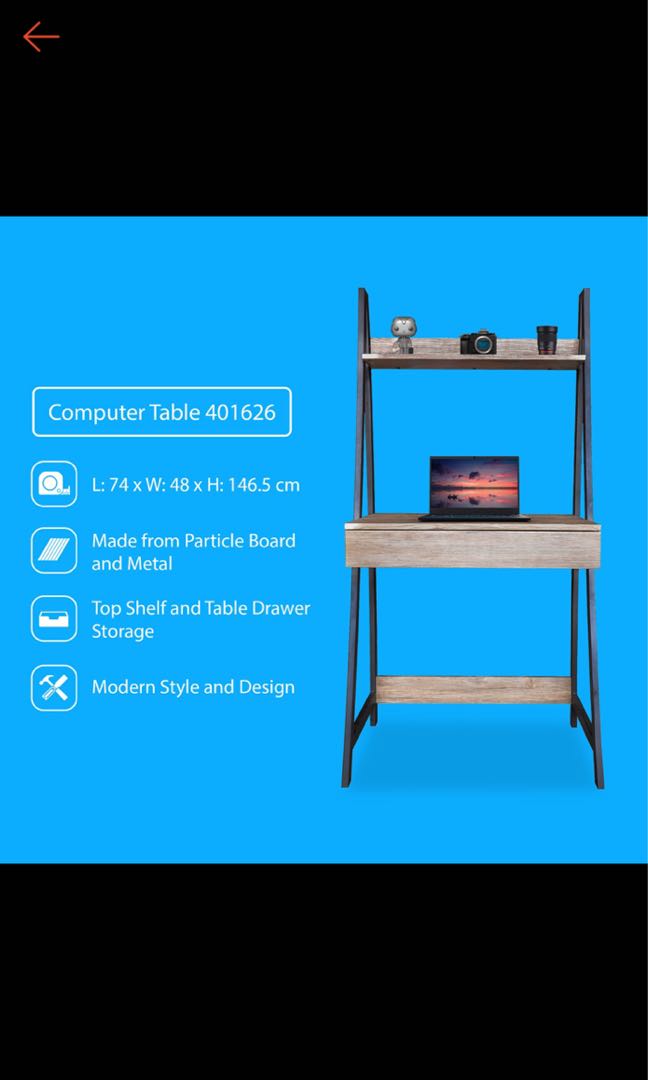 Computer desk, Furniture & Home Living, Office Furniture & Fixtures on ...