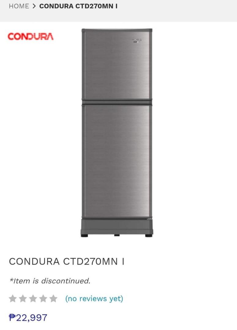 Condura 2 Door Refrigerator INVERTER, TV & Home Appliances, Kitchen ...
