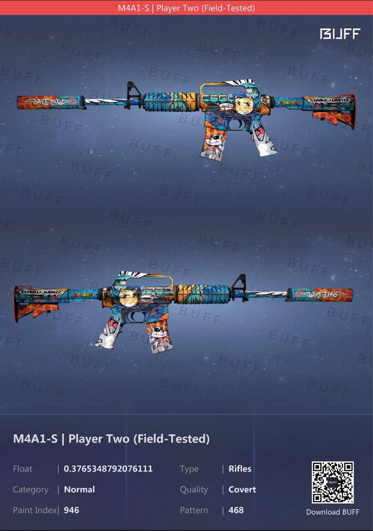 Csgo m4a1s player two ft, Video Gaming, Gaming Accessories, In-Game Products on Carousell