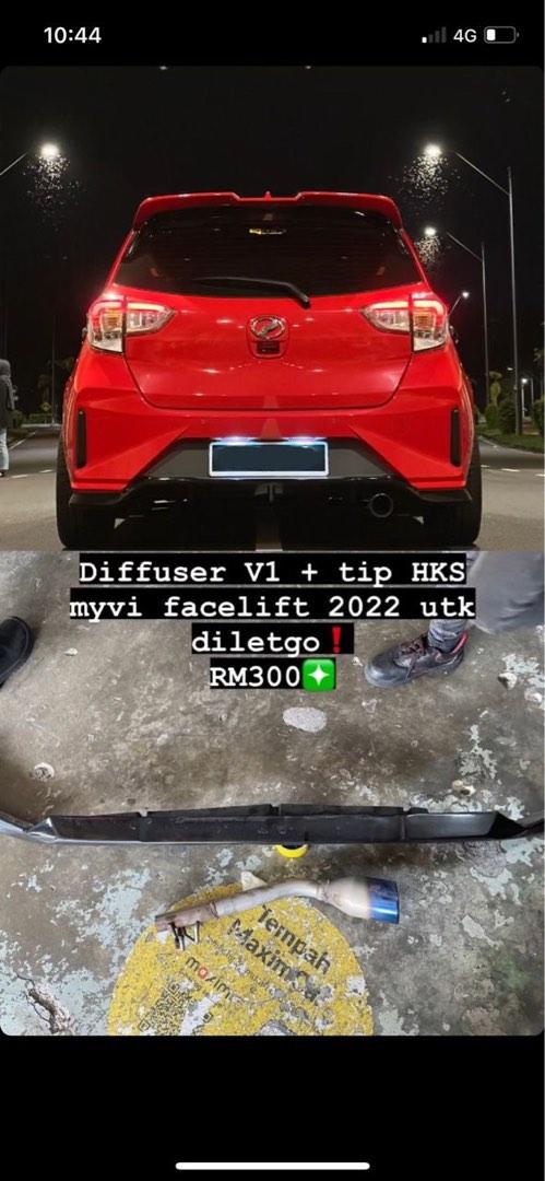 DIFFUSER V1 + TIP HKS, Auto Accessories on Carousell