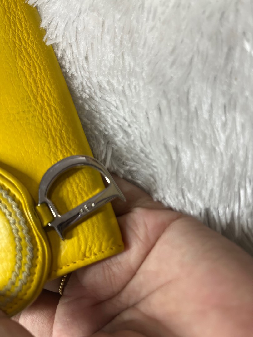 Dior Saddle wallet Yellow, Women's Fashion, Bags & Wallets, Wallets ...
