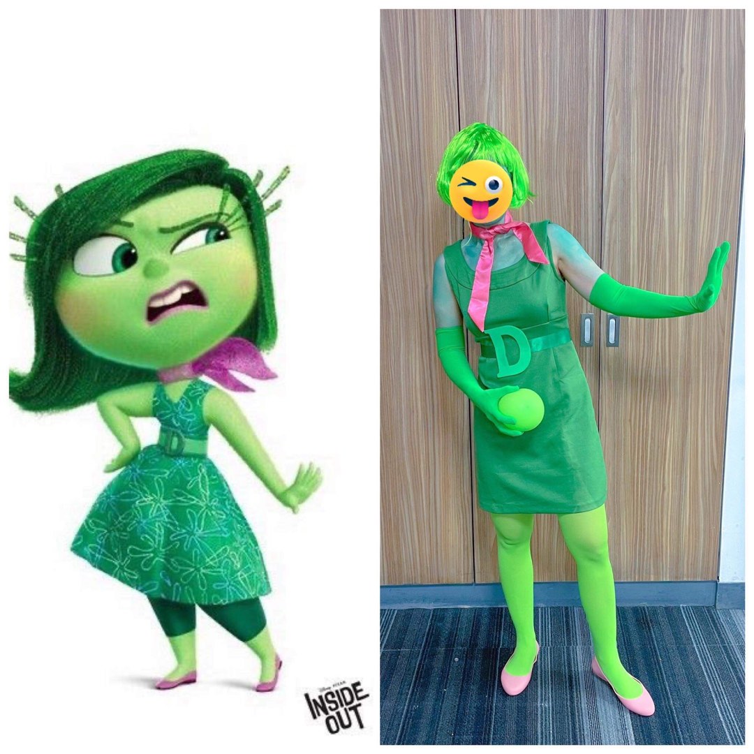 Disgust Costume Set (Inside Out - Disney Movie), Women's Fashion ... Disgust Costume Set (Inside Out - Disney Movie), Women's Fashion ...
