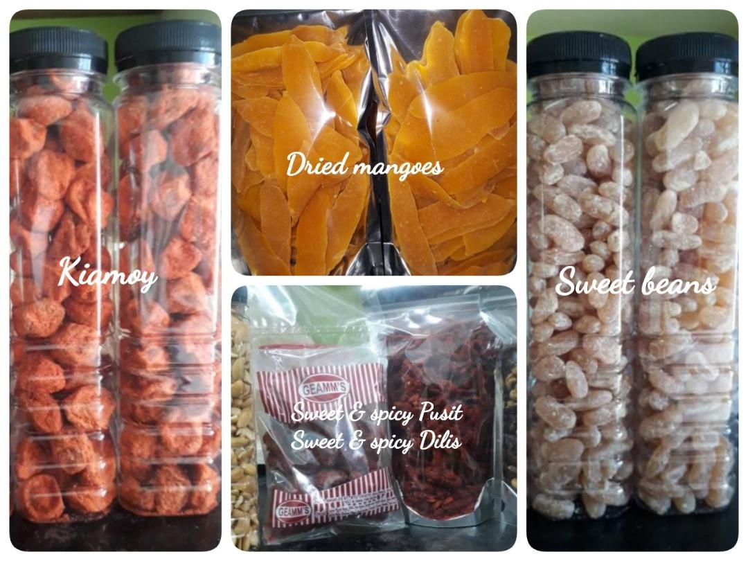 DRIED MANGOES, KIAMOY, SWEET BEANS, SWEET & SPICY PUSIT & DILIS, KIAMOY ...