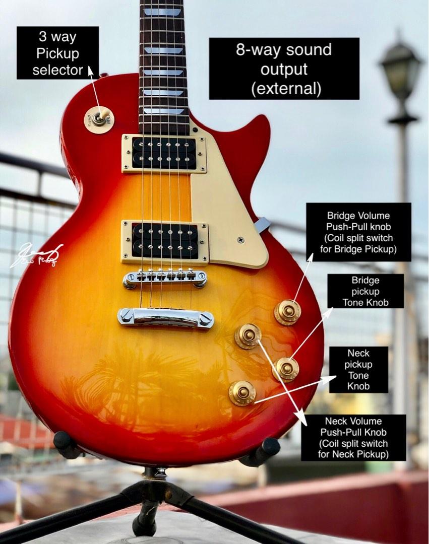 Electric Guitar: 2016 Epiphone LP LES PAUL-100 HS in Heritage Cherry ...