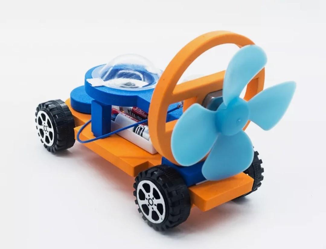 Electronics Project for kids (Dc motor fan car), Hobbies & Toys, Toys ...