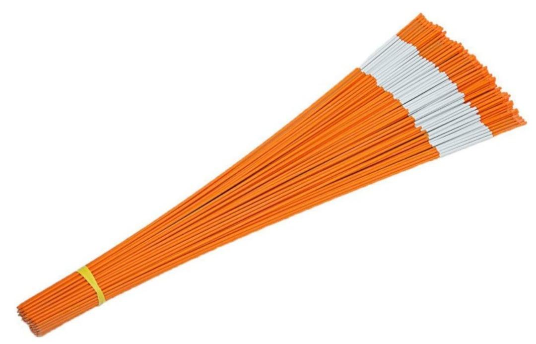 Fibermarker Reflective Driveway Markers 72-Inch Orange 20-Pack 5/16 ...