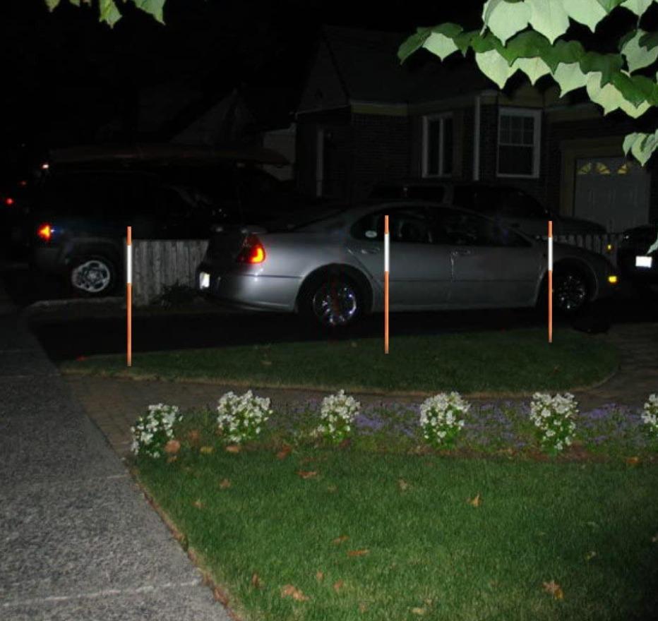 Fibermarker Reflective Driveway Markers 72-Inch Orange 20-Pack 5/16 ...