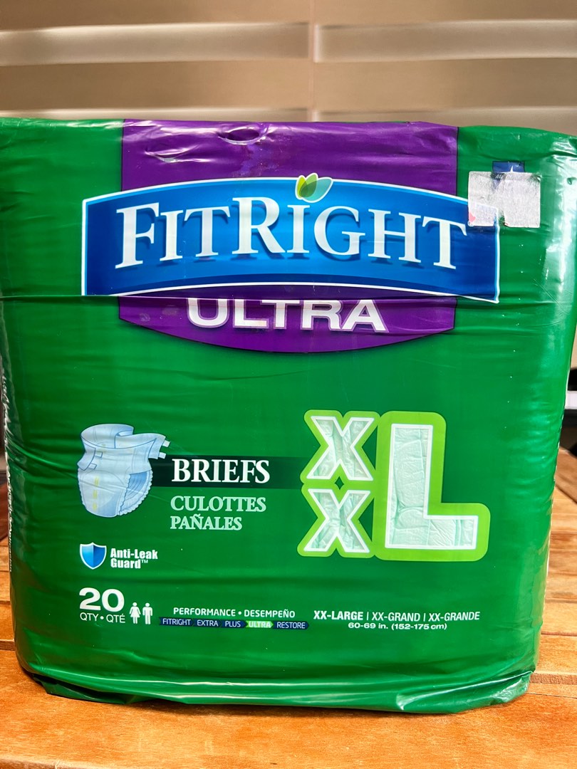 Fit Right Ultra Adult Diaper XXL, Health & Nutrition, Assistive ...