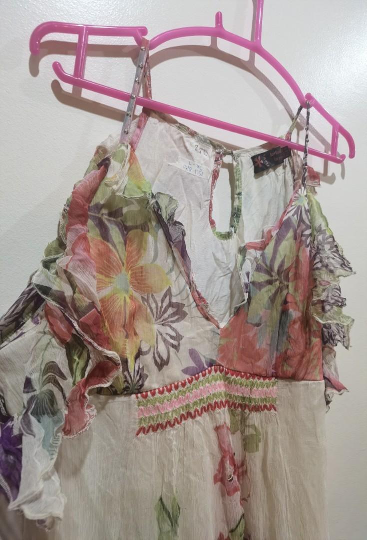 Floral Raffles Dress, Women's Fashion, Dresses & Sets, Dresses on Carousell