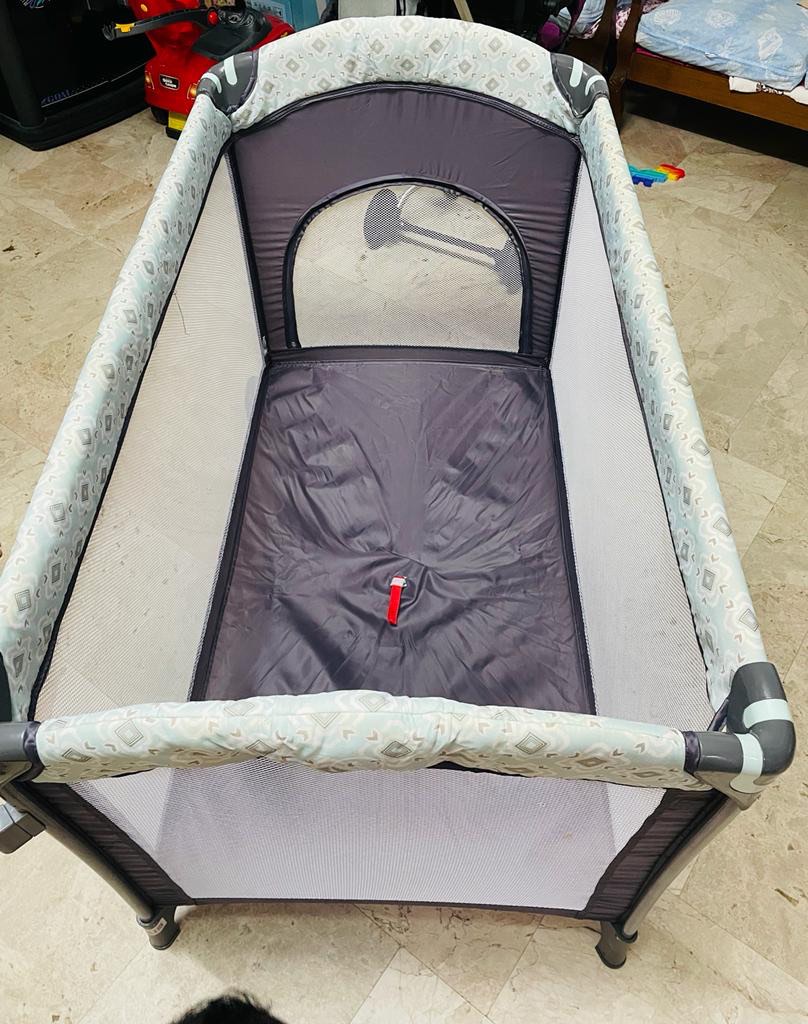 Foldable Baby Cot /Cribs, Babies & Kids, Baby Nursery & Kids Furniture ...