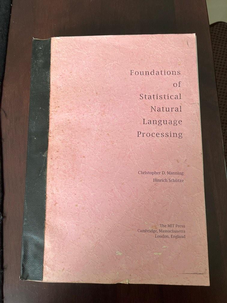 Foundation Of Statistical Natural Language Processing Hobbies And Toys