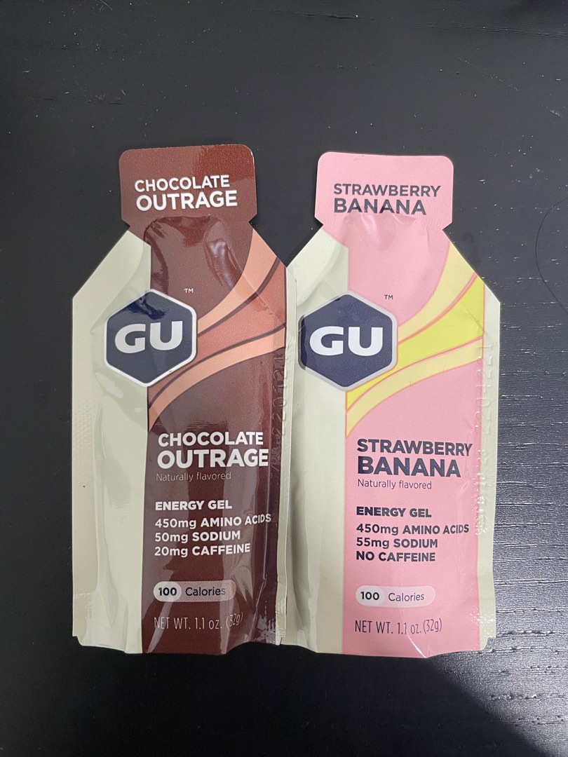 Gu Energy Gel - Strawberry banana & chocolate outrage , Health ...