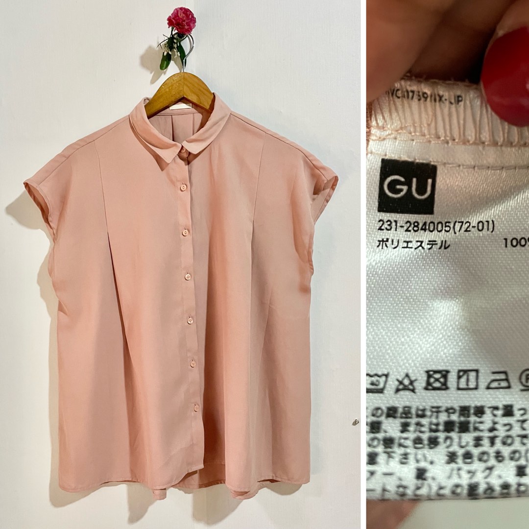 Gu Mauve drape top, Women's Fashion, Tops, Sleeveless on Carousell