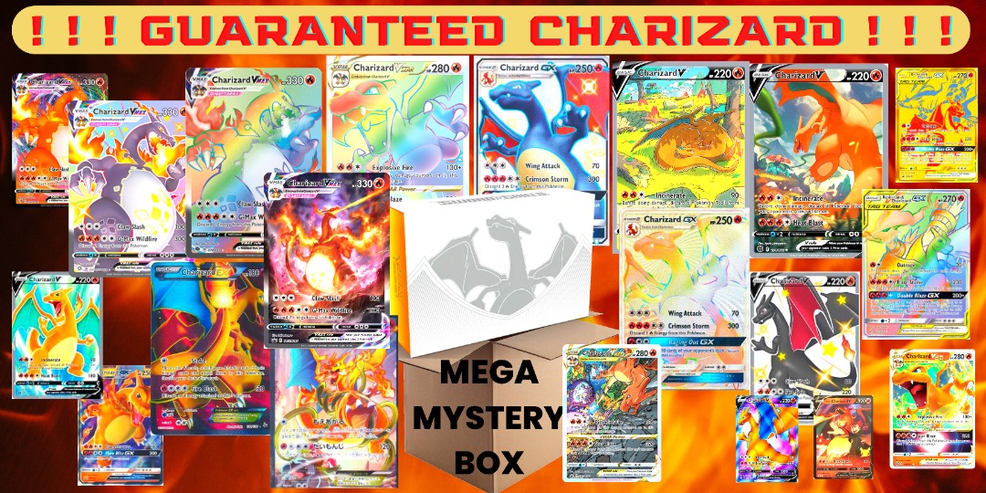 Guaranteed Charizard Mystery Box etb Packs Pokemon TCG - Random Sealed ...