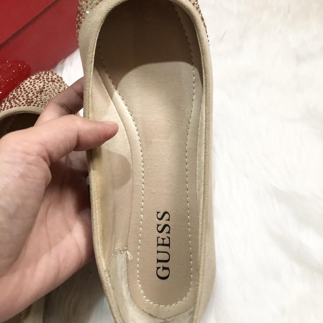 GUESS ballet flats with rhinestone, Women's Fashion, Footwear, Flats ...