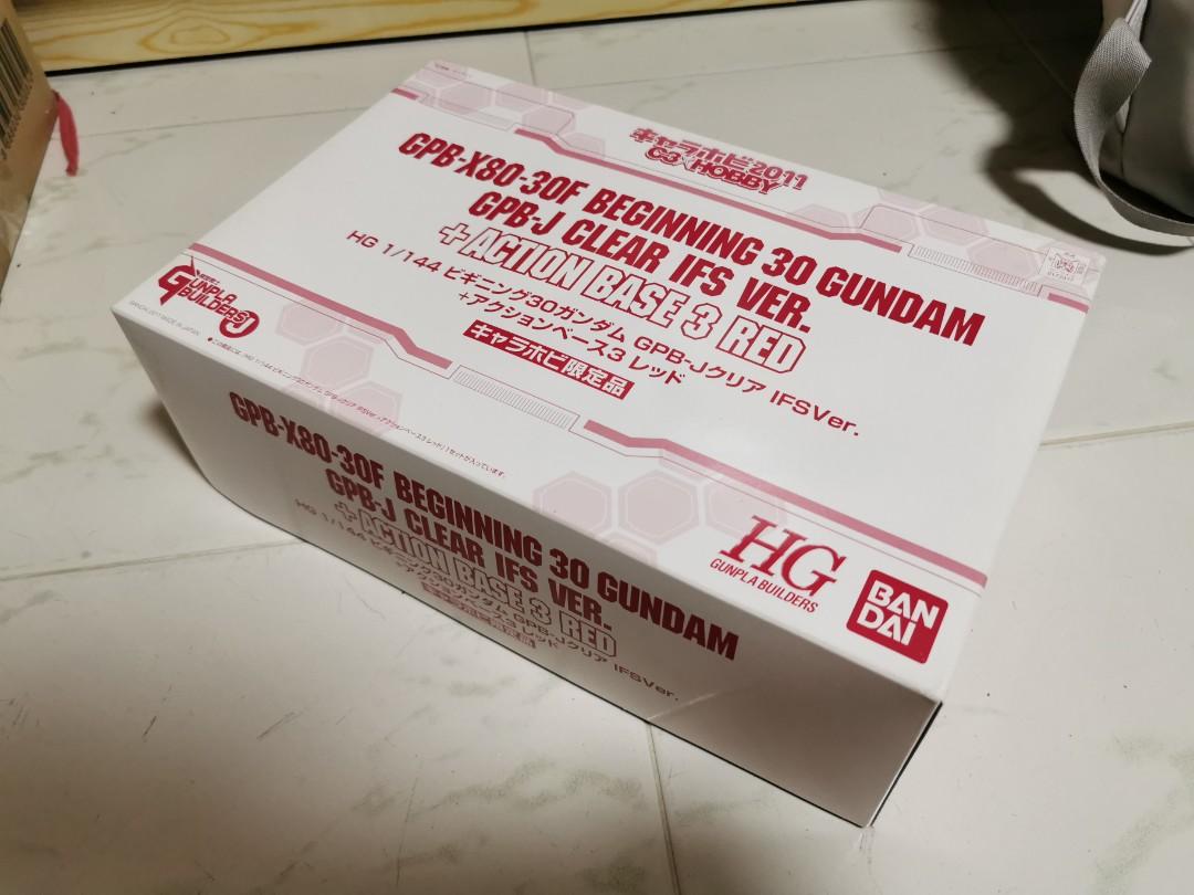 HG Gunpla Builders J GPB-X80-30F Beginning 30 Gundam JPB-J Clear IFS ...