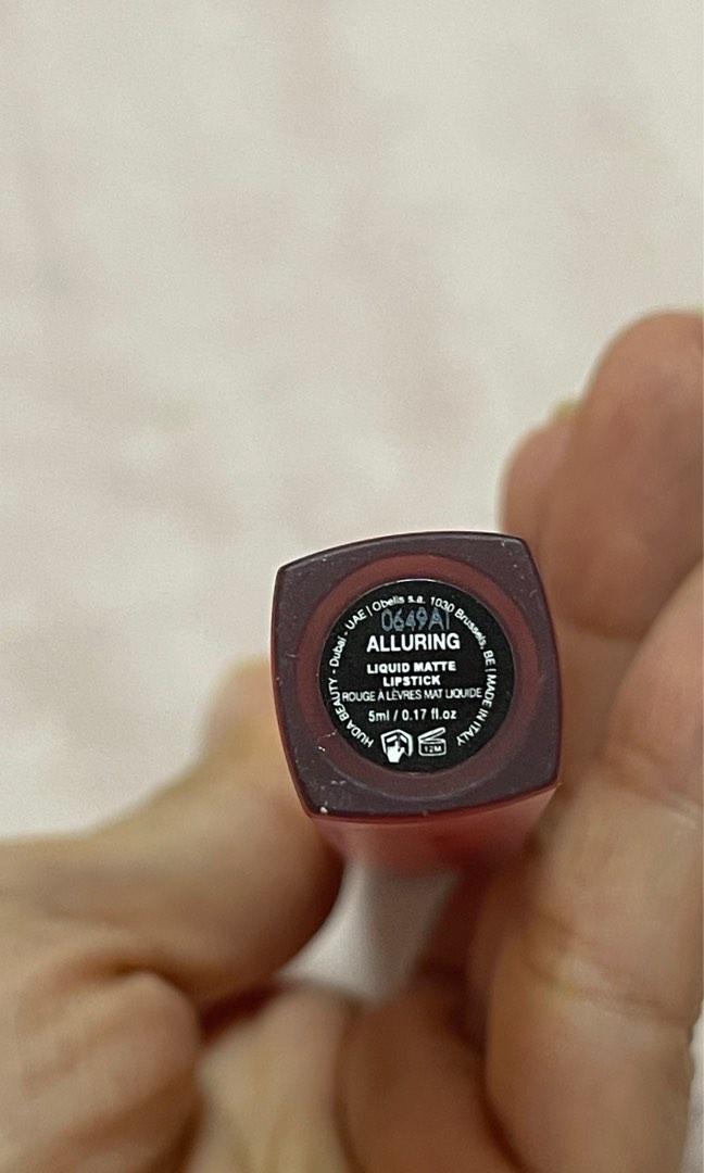 HUDA Beauty liquid matte lipstick ALLURING, Beauty & Personal Care ...