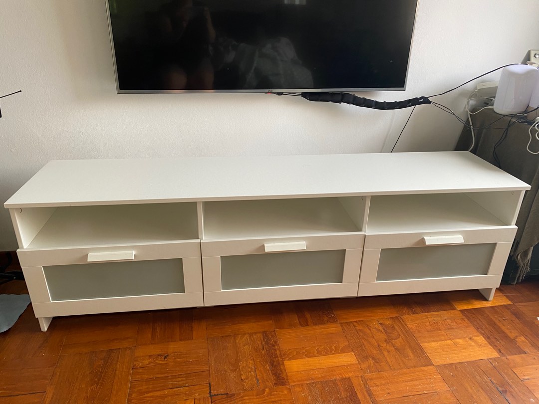Ikea Brimnes TV Bench Console, Furniture & Home Living, Furniture, TV ...