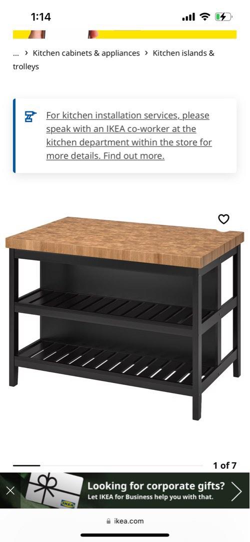 ikea vadholma bar table + chairs, Furniture & Home Living, Furniture ...