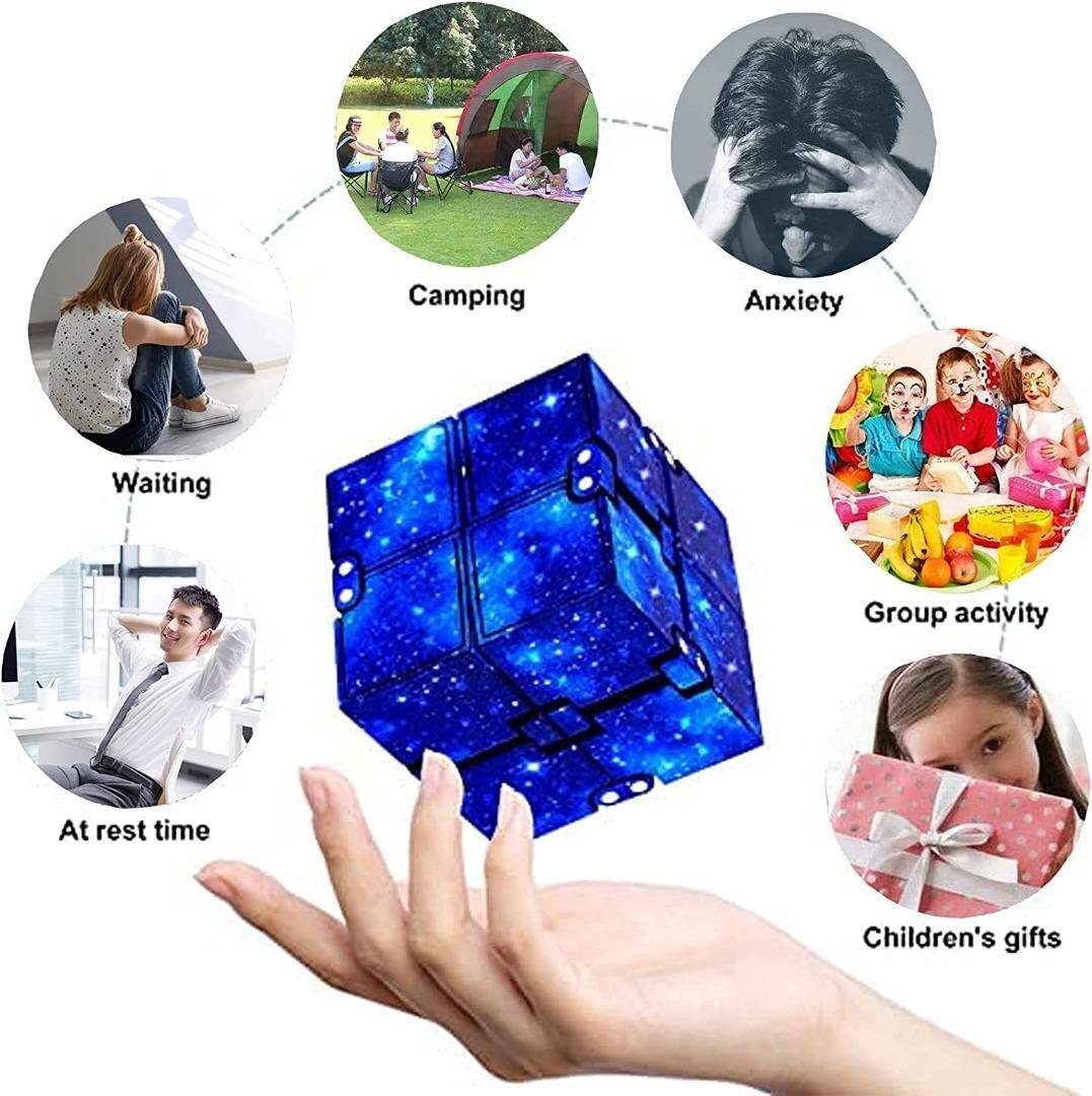 Infinity Cube Fidget Toy, Stress and Anxiety Relief, Fidget Blocks for ...