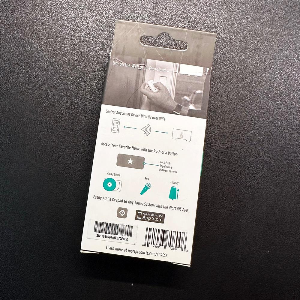 iPORT xPRESS Remote Controller for SONOS (White), Audio, Portable Audio ...