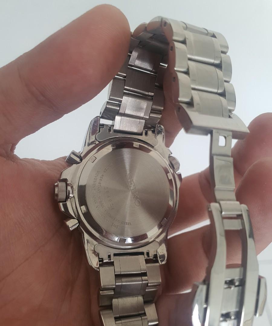 JAM SEIKO SOLAR CRONOGRAPH, Barang Mewah, Jam Tangan di Carousell