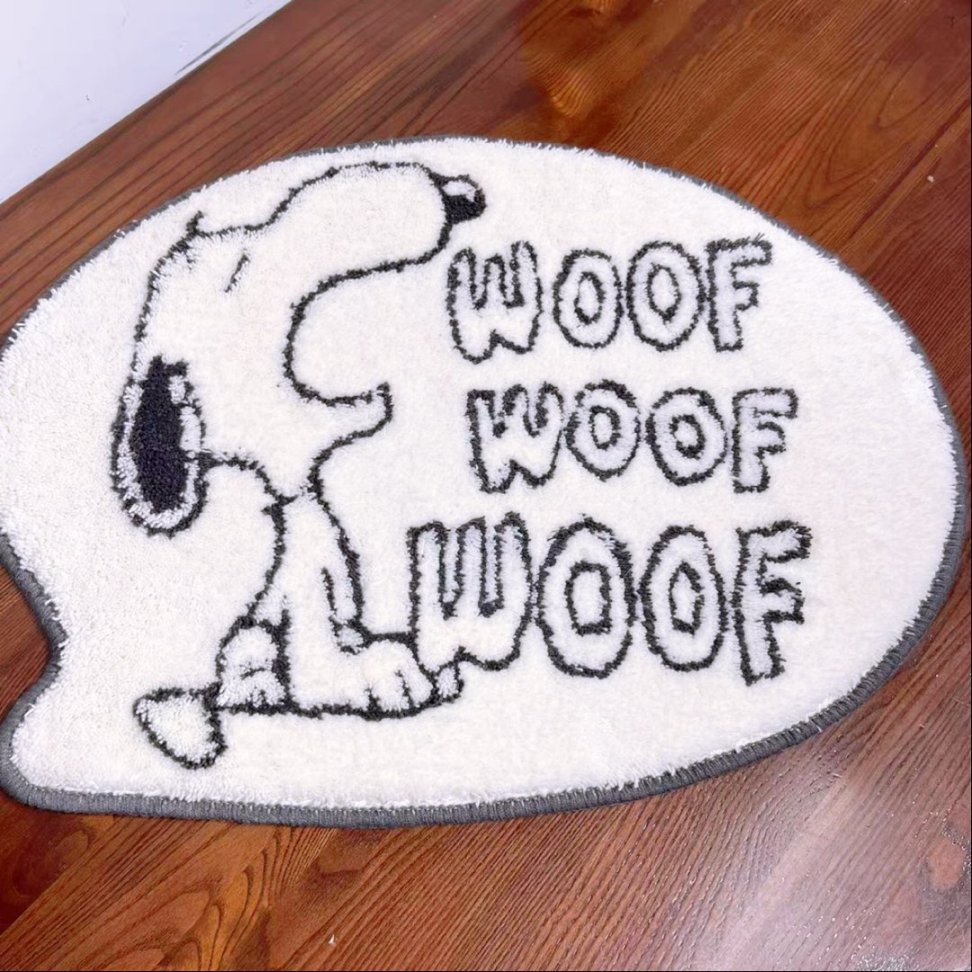 Japan Peanuts Snoopy Bark Carpet Rug Floor Mat, Furniture & Home Living ...