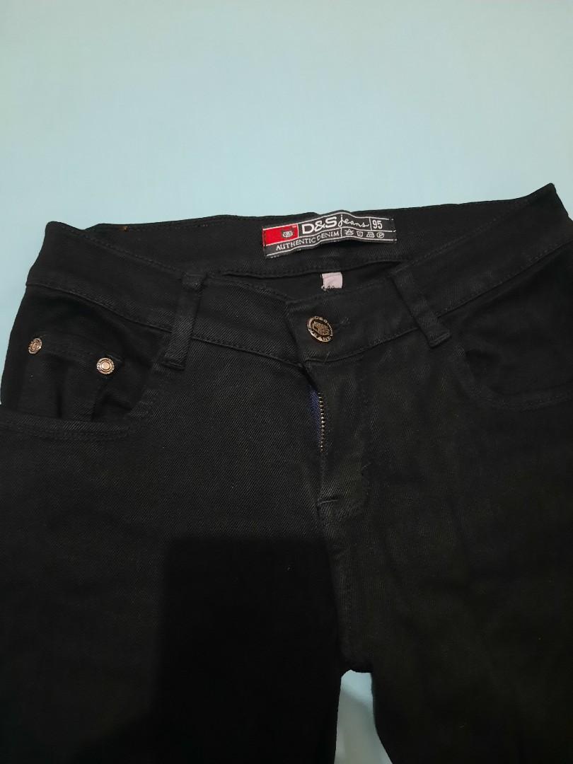 Jeans hitam new, Fesyen Wanita, Pakaian Wanita, Bawahan di Carousell
