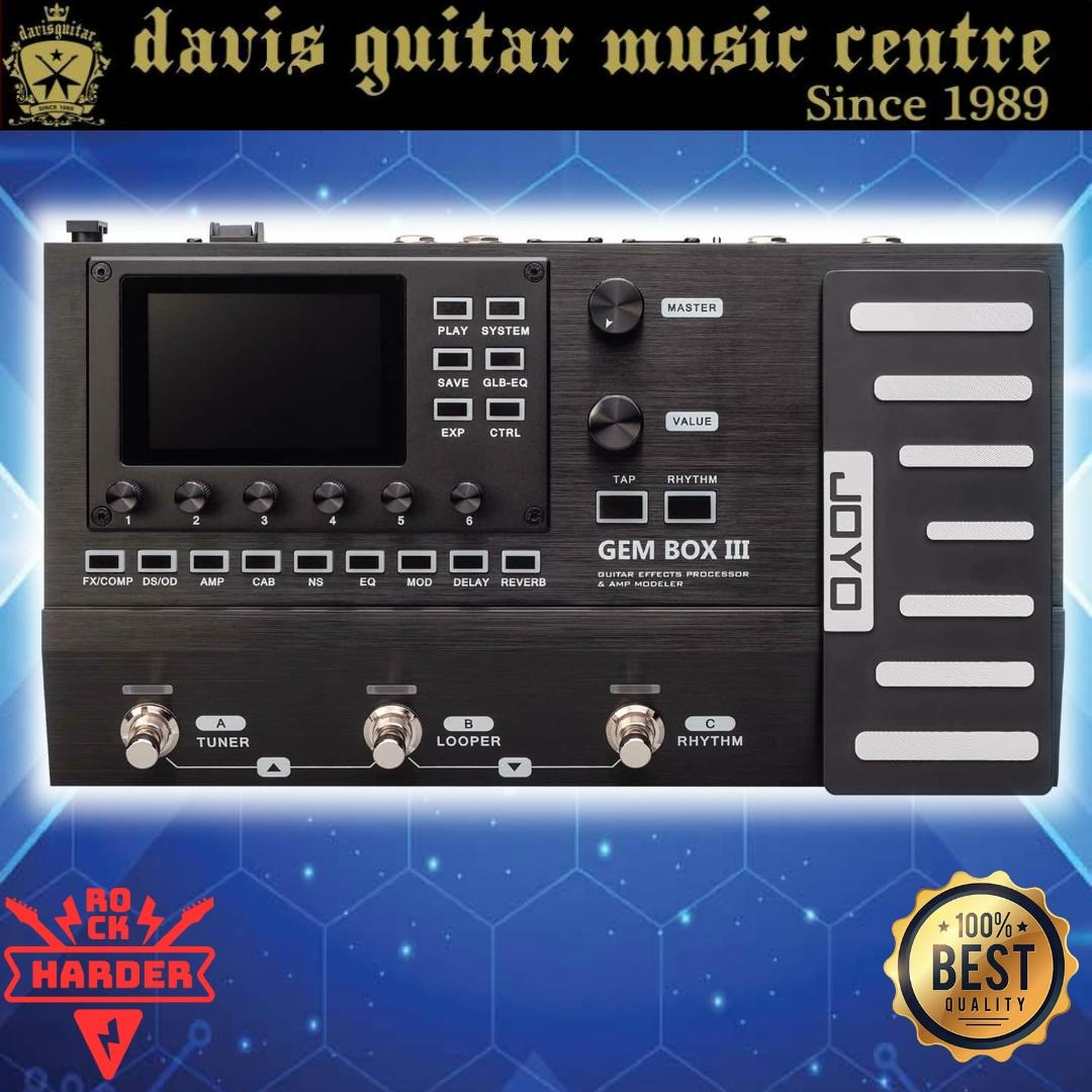 JOYO guitar multi-effects processor: GEMBOX III, Hobbies & Toys, Music & Media, Music ...