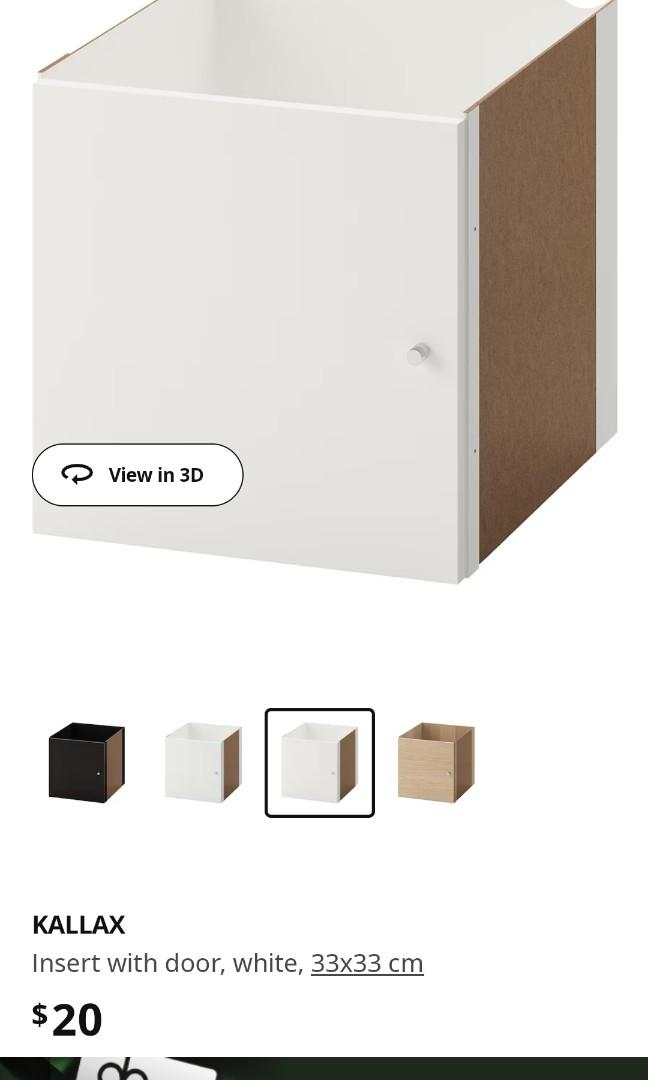 Kallax Shelves insert door 1 pc only, Furniture & Home Living ...